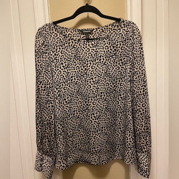 Express | Tops | Express Leopard Blouse | Poshmark